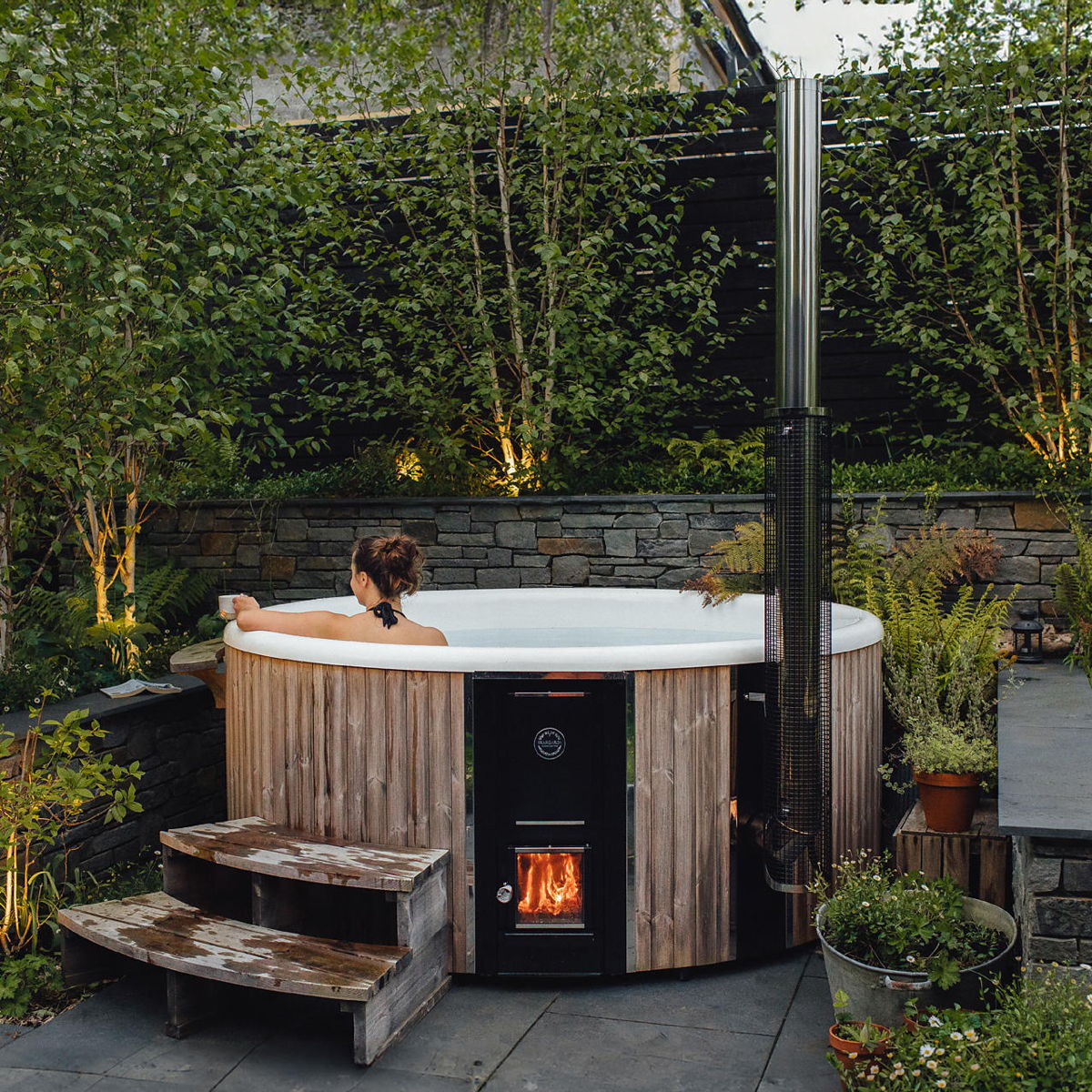 Setting the scene for the hot tub - Skargards Hot Tubs